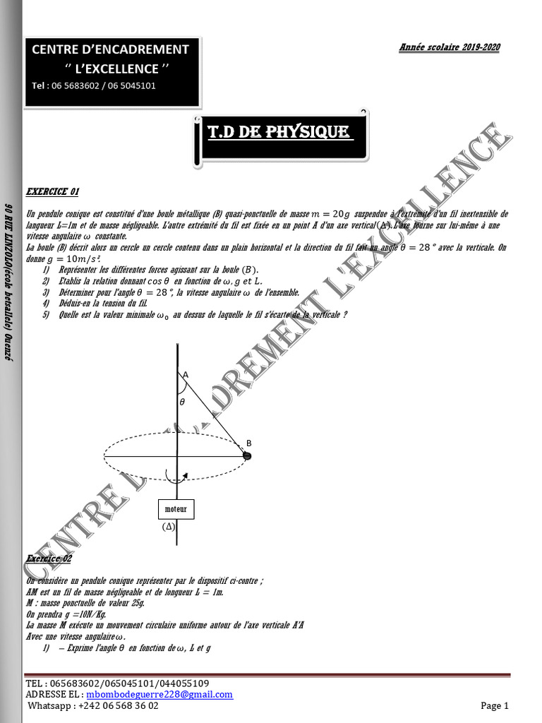 Pendule Conique | PDF