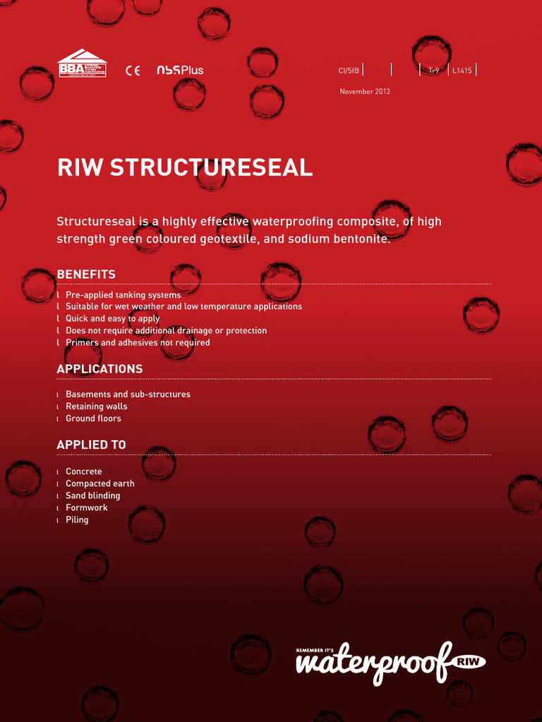 Riw Structureseal080616 | PDF