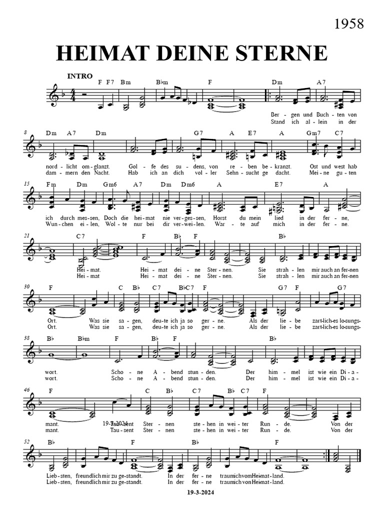 Heimat, Deine Sterne | PDF