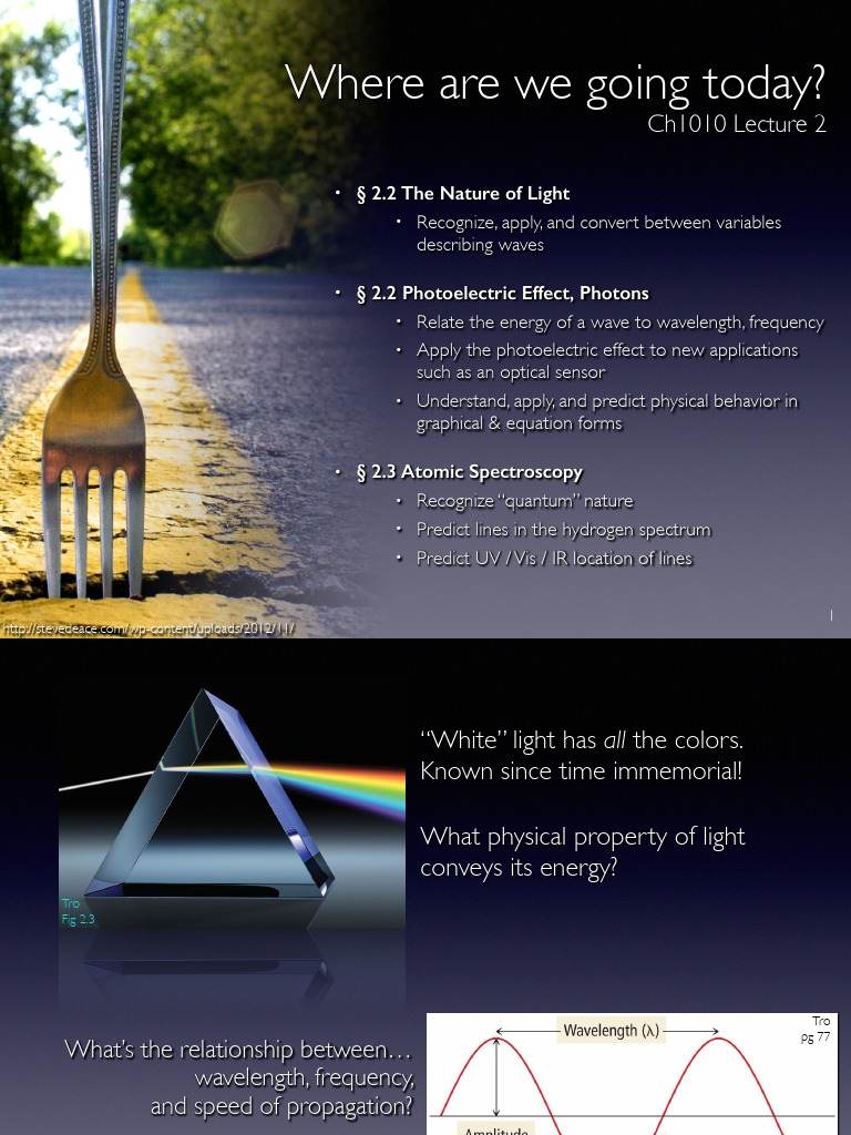 Lecture 02 Photoelectric and Hydrogen Spectrum | PDF