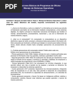 Actividad - Módulo 3 Infotep | PDF | Procesador de textos | Microsoft Word