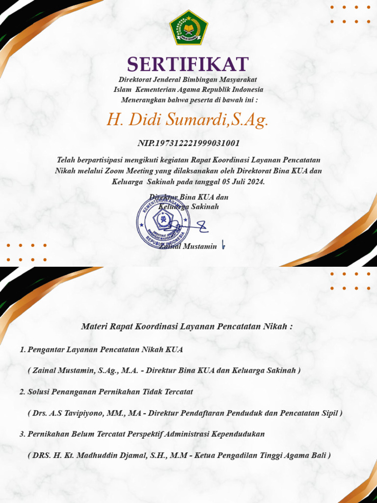 Sertifikat Didi Sumardi | PDF