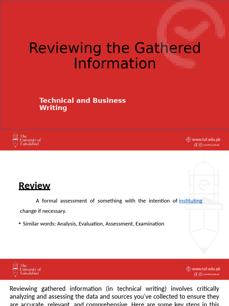 Reviewing The Gathered Information | PDF | Information | Computers