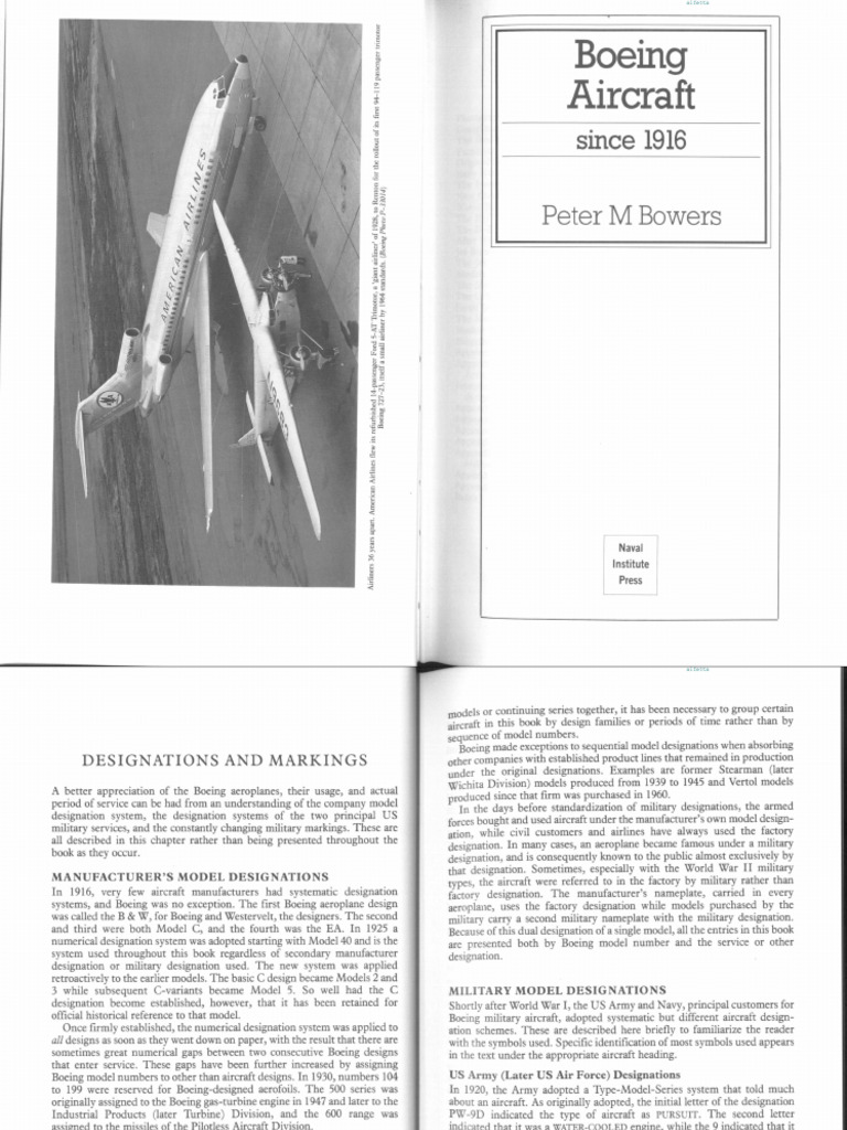 Boeing Aircraft Since 1916 | PDF