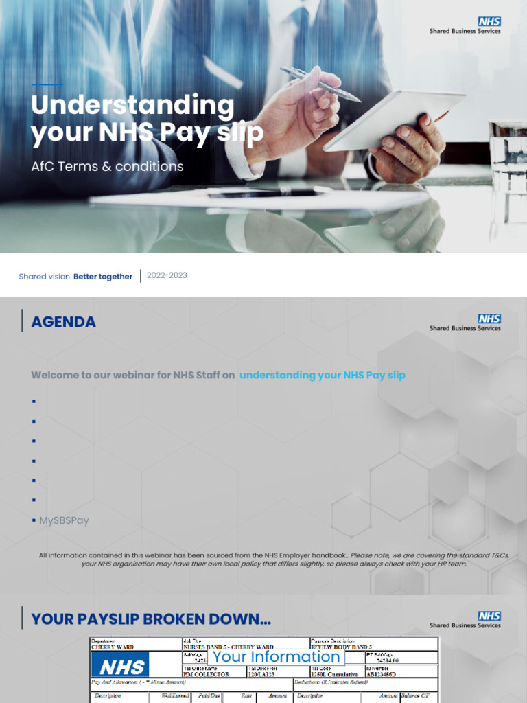 Understanding Your NHS Payslip 2022-2023 | PDF
