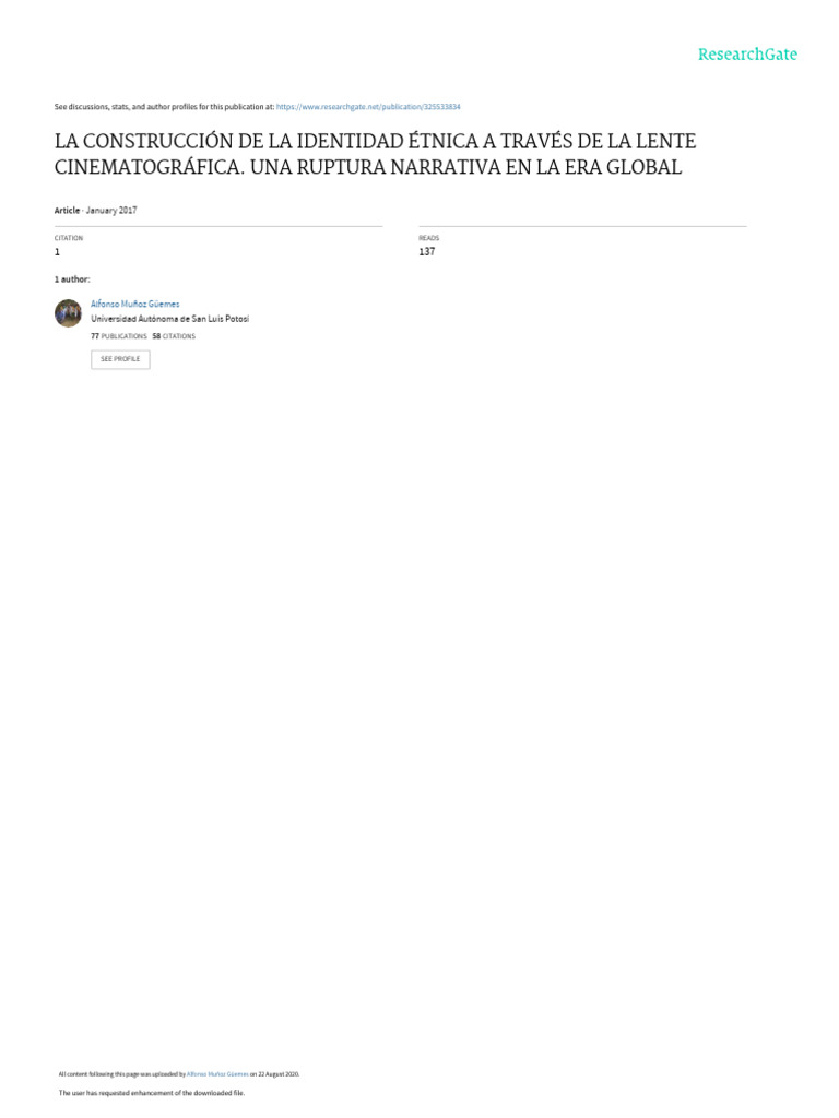 La Construccion de La Identidad Etnica A | PDF