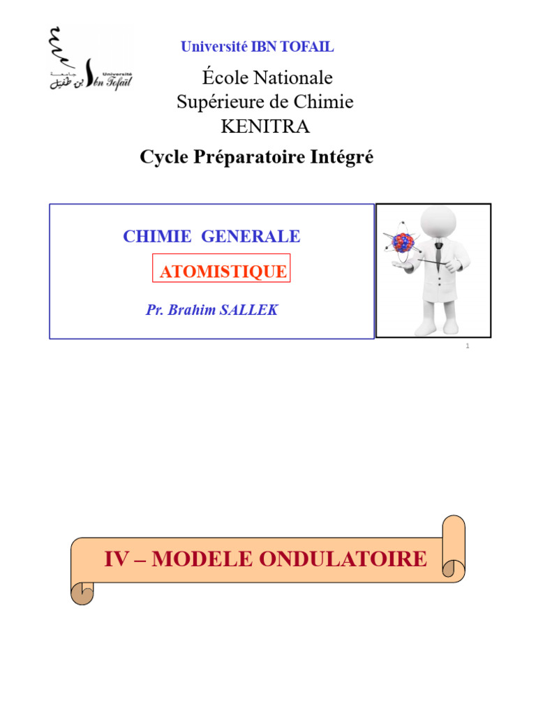 Modele Quantique de L'atome Ensck | PDF