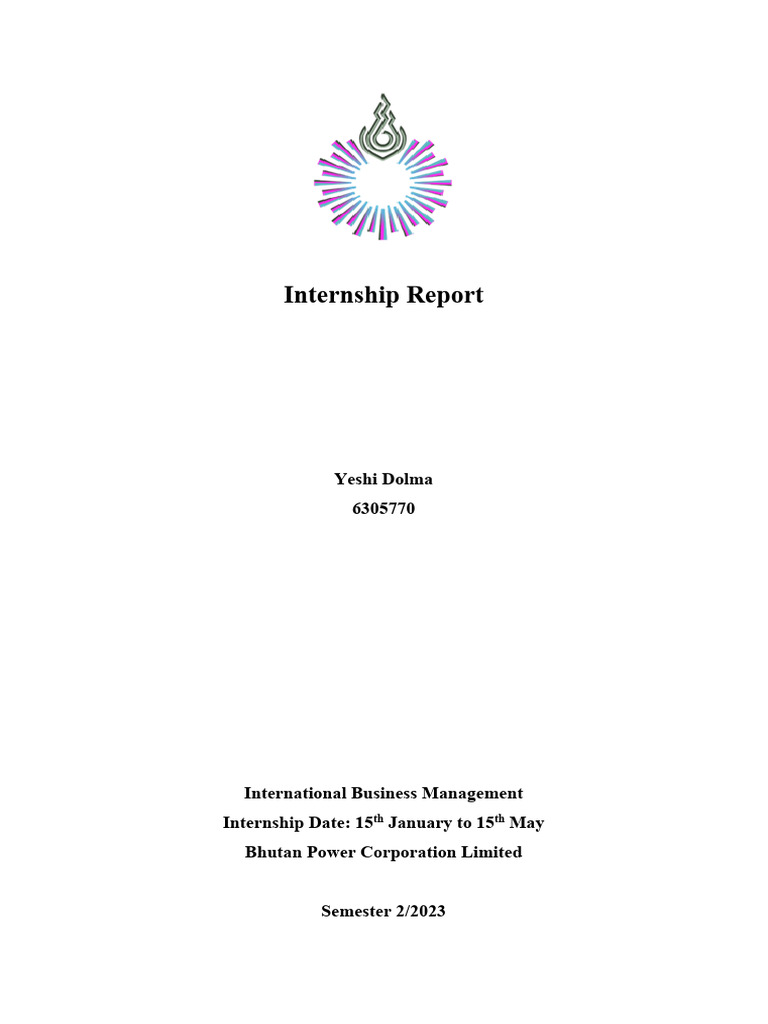 Internship Report | PDF
