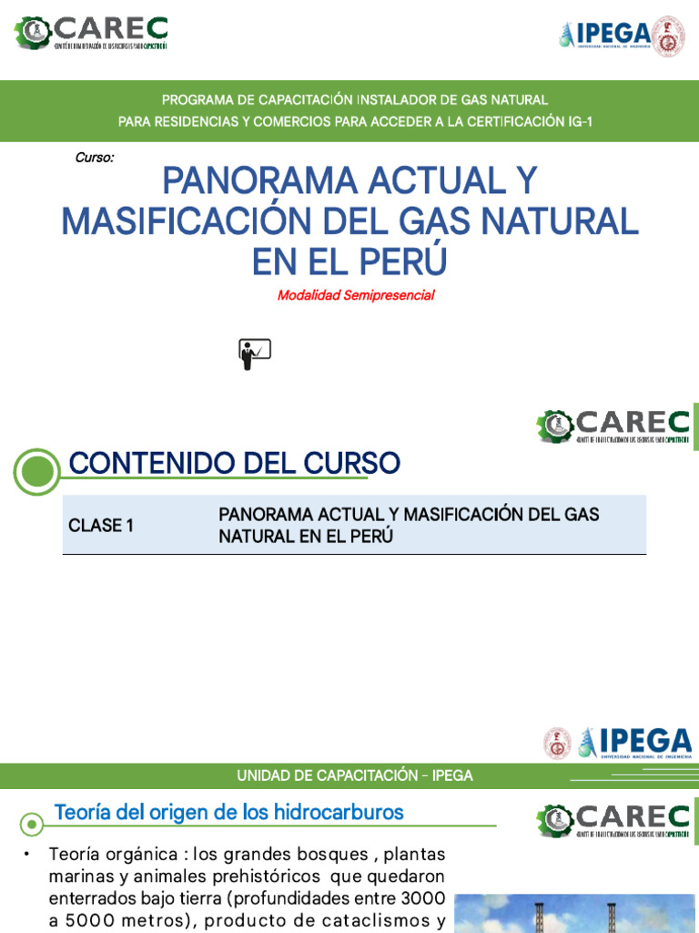 Panorama Del Gas Natural en El Peru Ig1-Ig2 | PDF