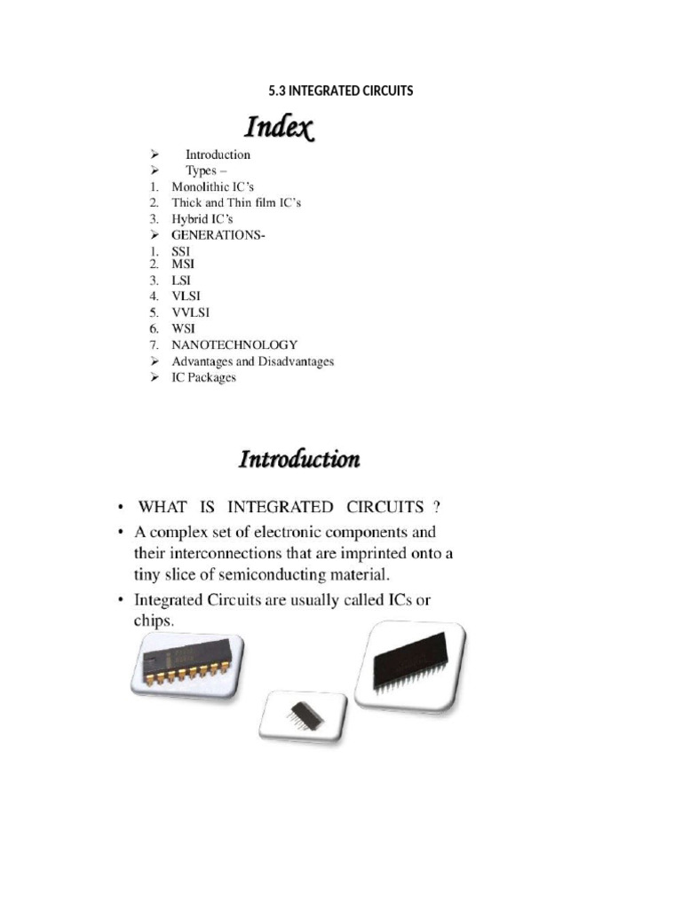 5.3 Integrated Circuits | PDF | Computers