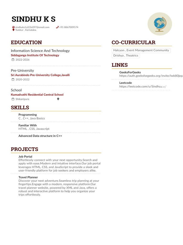 AltaCV Template | PDF