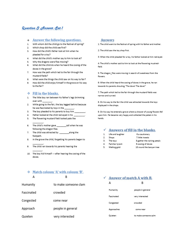 Question and Answer | PDF