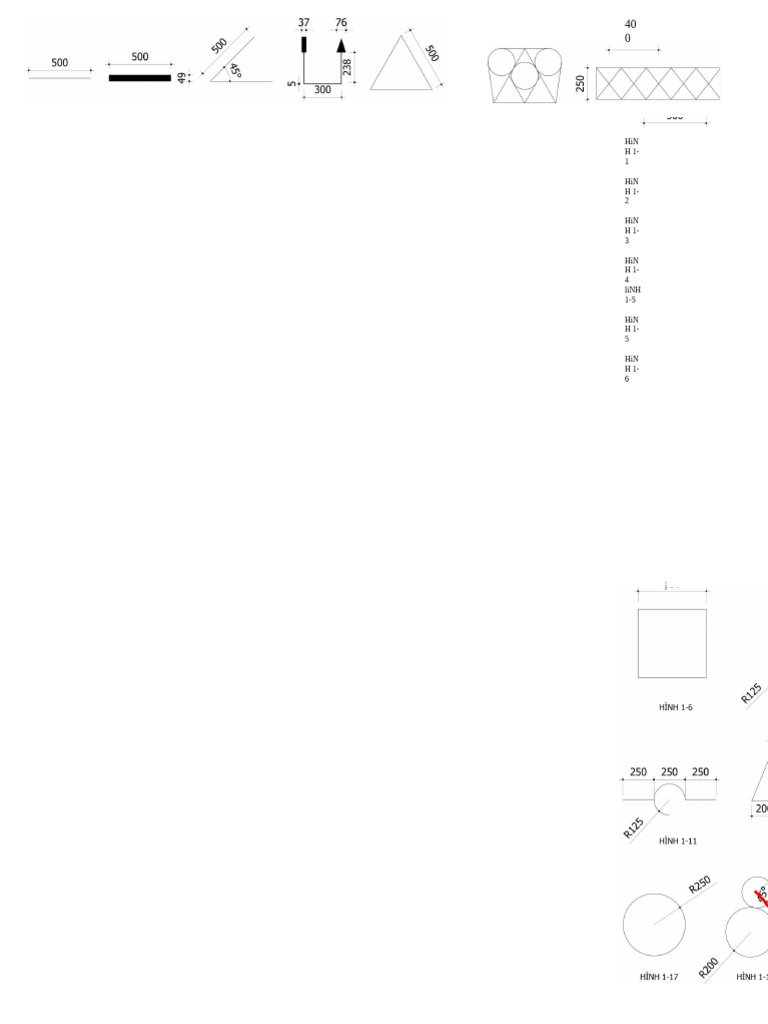 Bai Tap Luyen Ve Autocad 2d | PDF