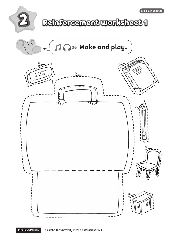 KidsBox Starter Unit2 Reinforcement Worksheet 1 | PDF