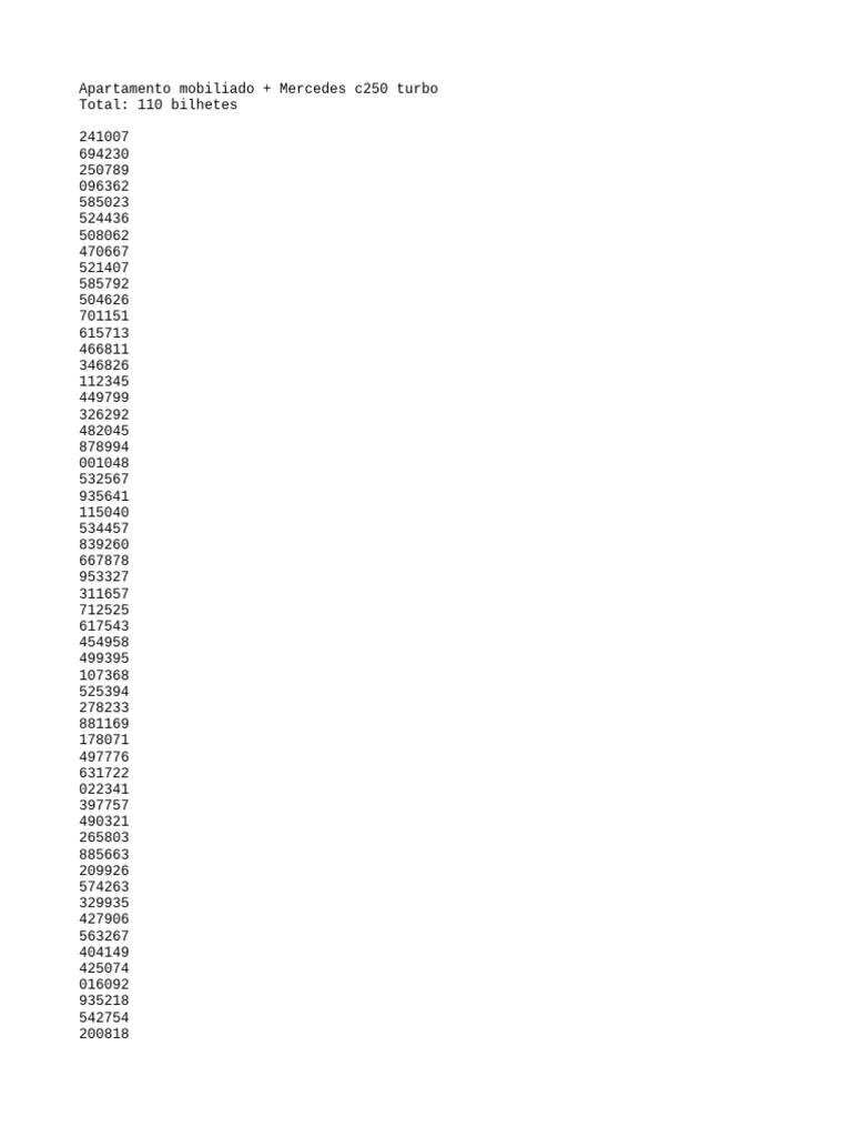 Apartamento Mobiliado Mercedes c250 Turbo 160 | PDF