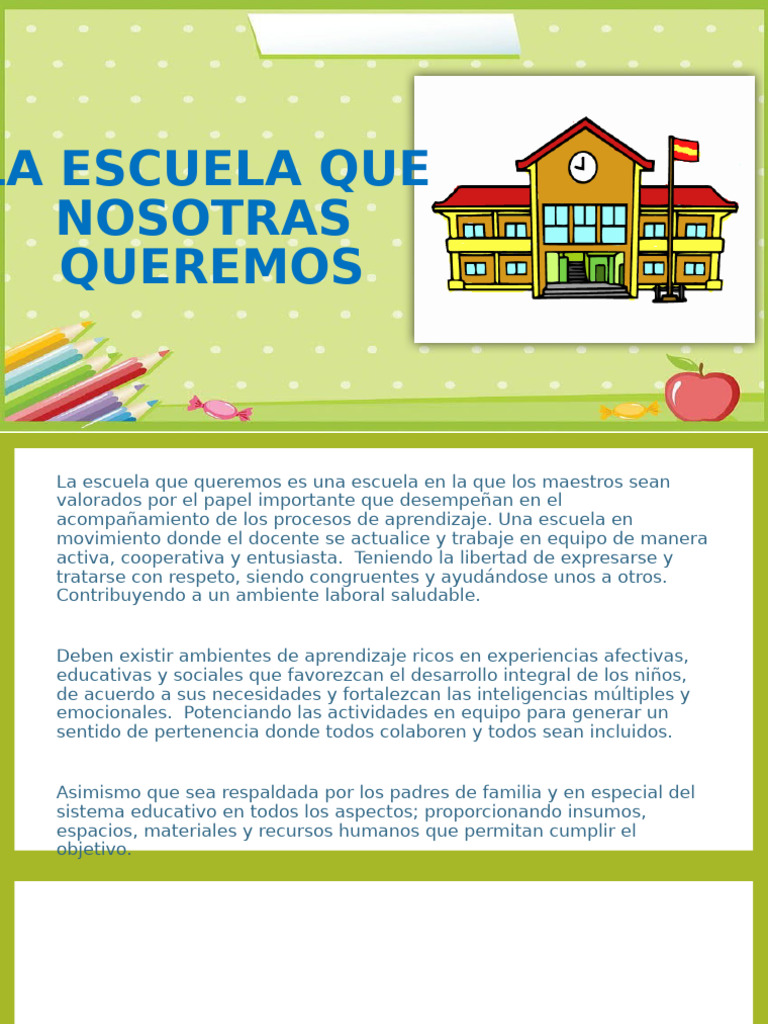 La Escuela Que Queremos | PDF