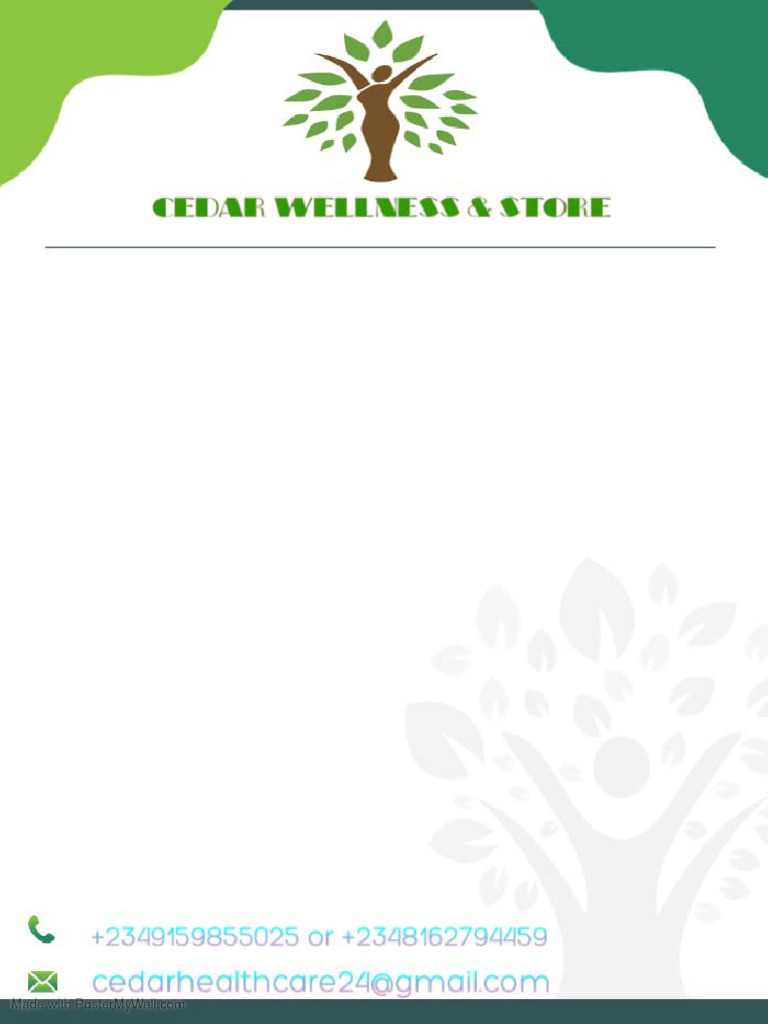Cedar Wellness & Store Letter Head | PDF