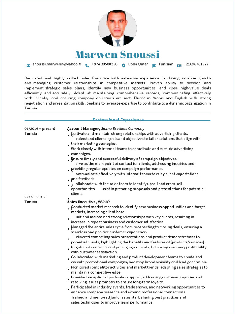 CV Marwan-1 | PDF