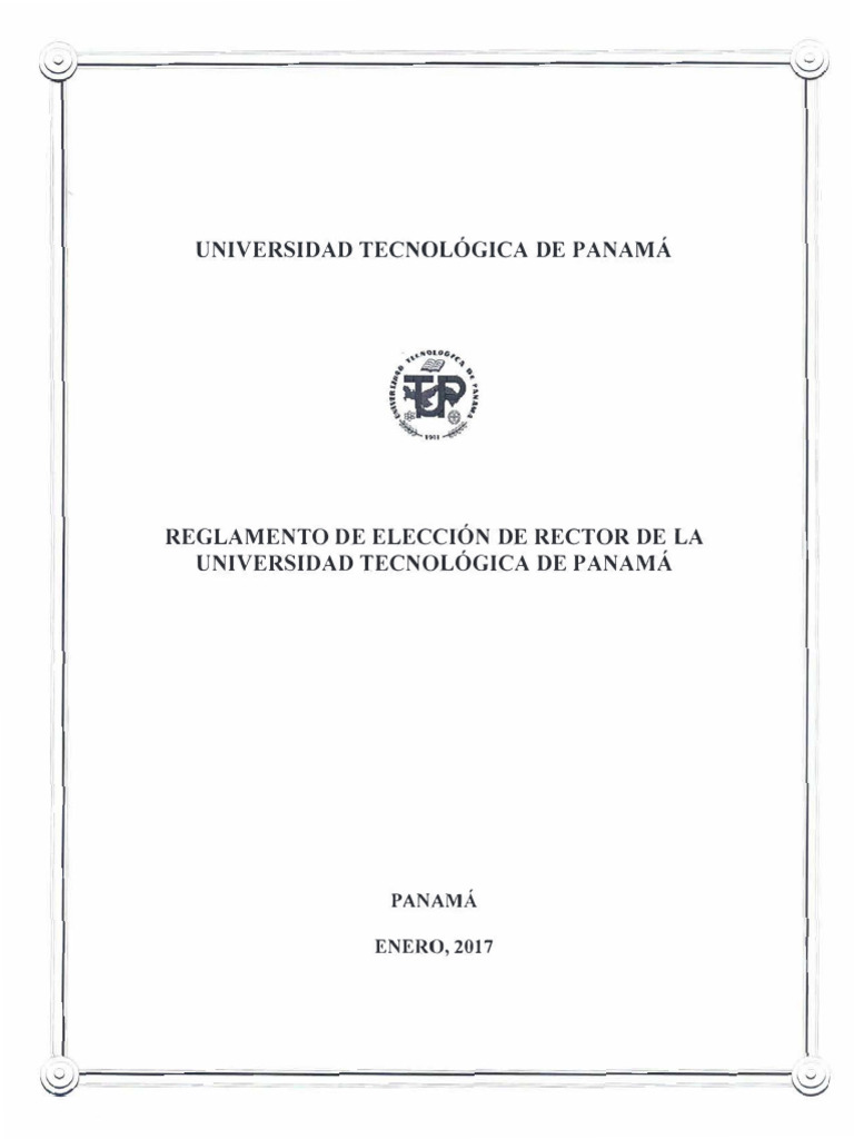 Reglamento Eleccion Rector 2017 | PDF