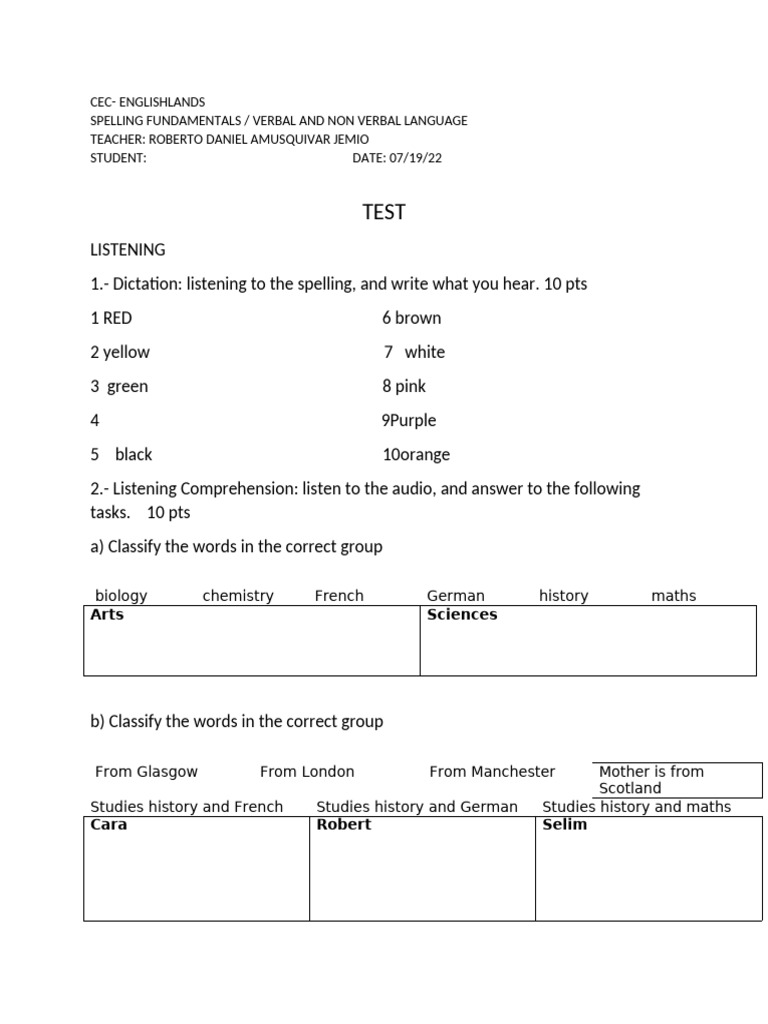Practice Test | PDF