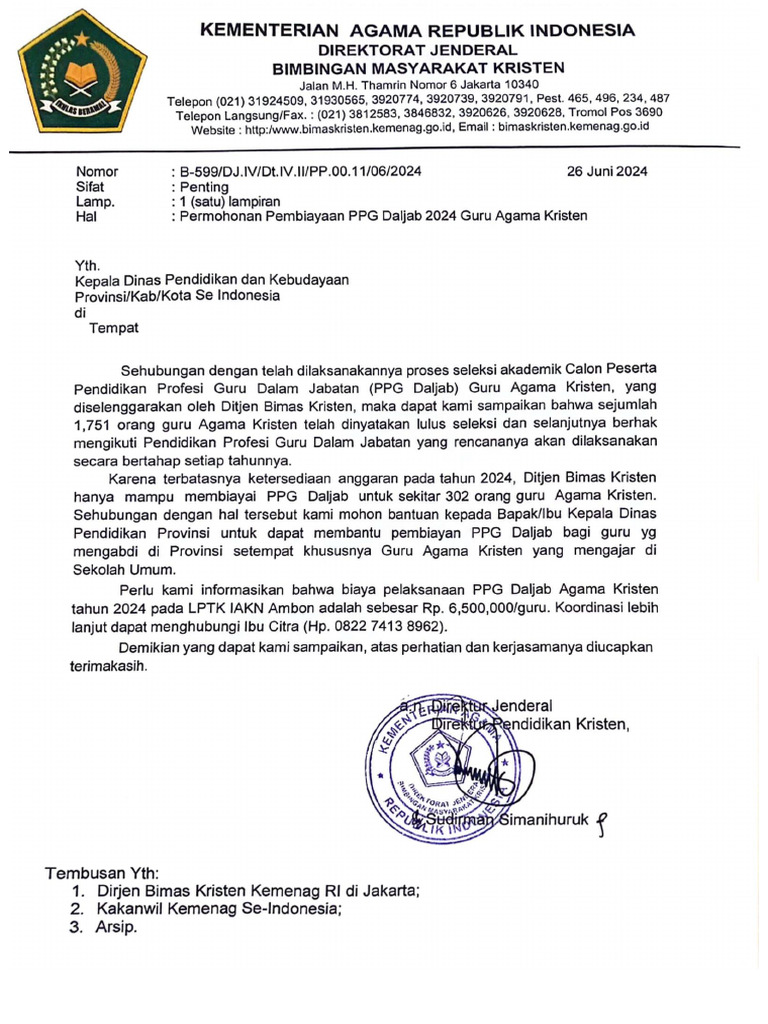 DATA Kab - Kot PESERTA SELEKSI AKADEMIK YANG BELUM TERPANGGIL PPG Tahun 2024 | PDF