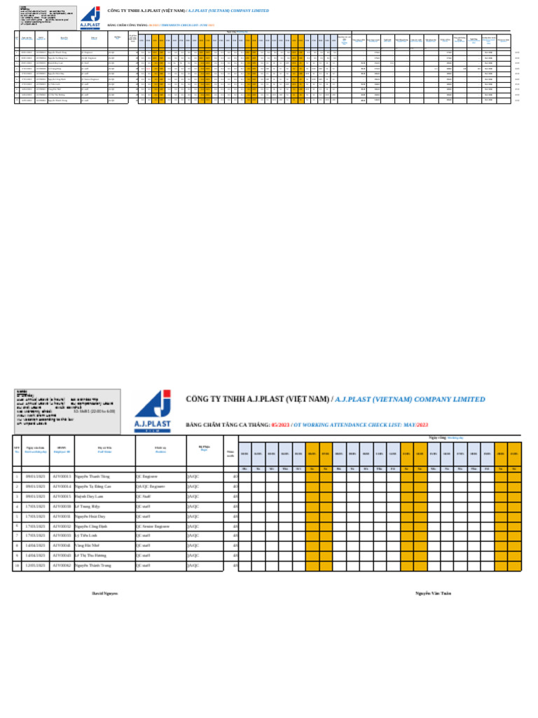 06.2023 - Timesheets | PDF