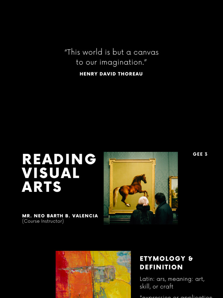 1 Reading Visual Arts The Visual Arts and Functions 1 | PDF | The Arts | Paintings