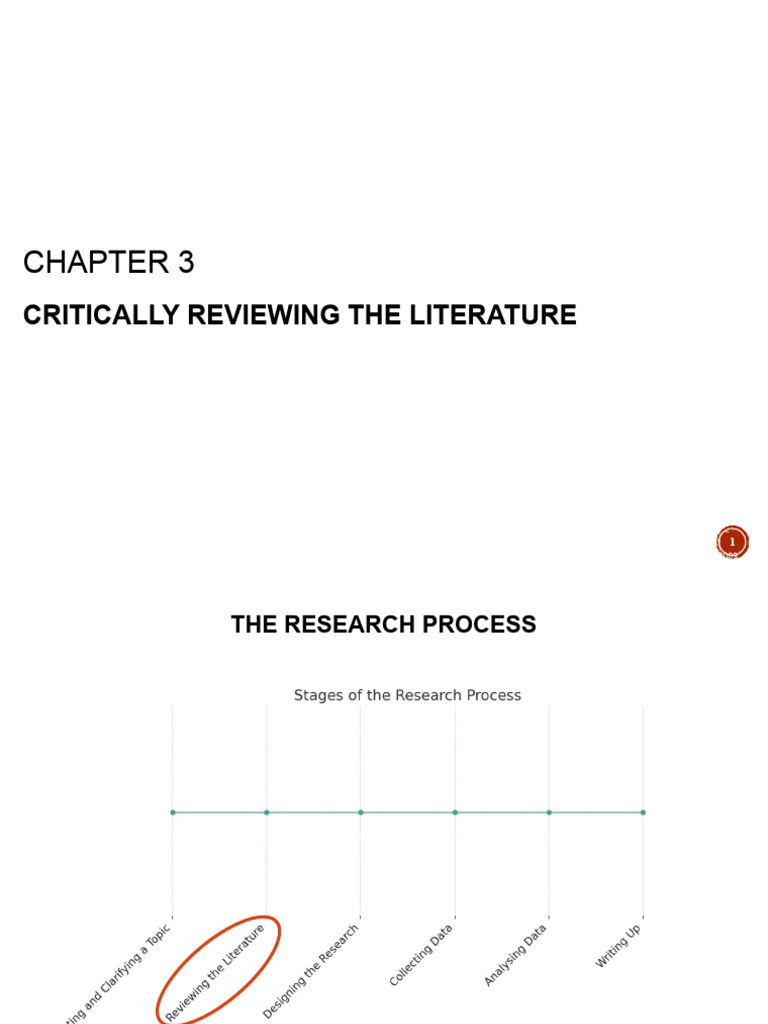 RMB301 Chapter 3 Critically Reviewing The Literature | PDF | Methodology | Information Science