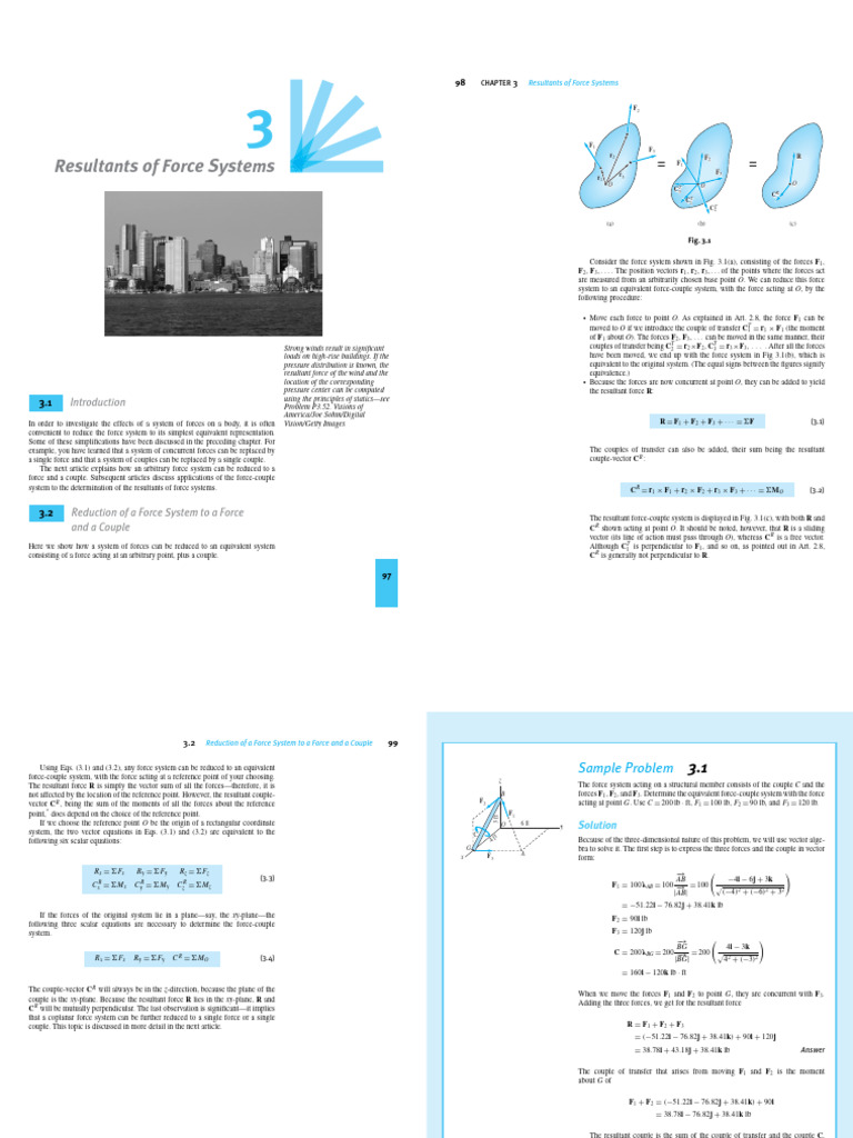 Resultants of Force Systems | PDF