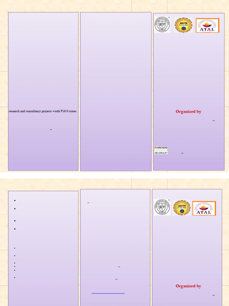 Brochure AICTE ATAL FDP On SS Infrastructure | PDF | Economies | Art