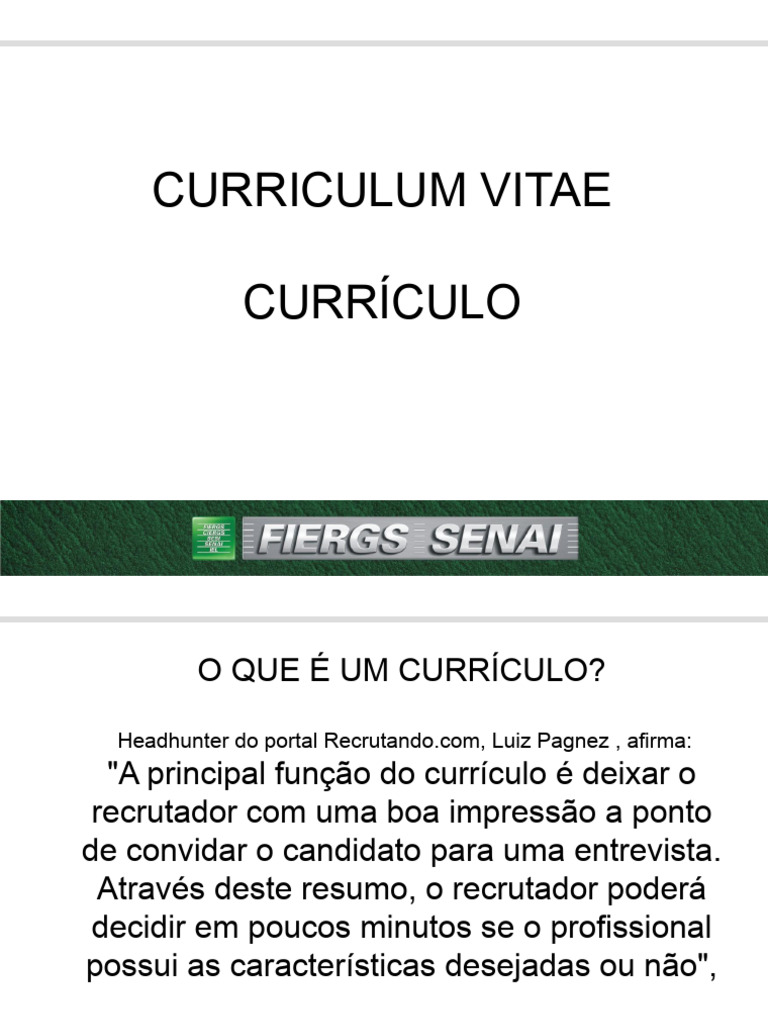 1 Explicação e Tipos de Currículo | PDF
