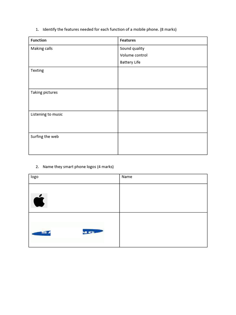 Features of Mobile Phones | PDF