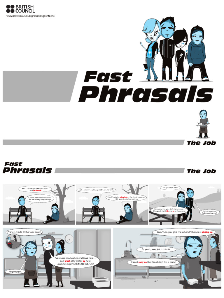 Fast Phrasal Comic - The Job | PDF
