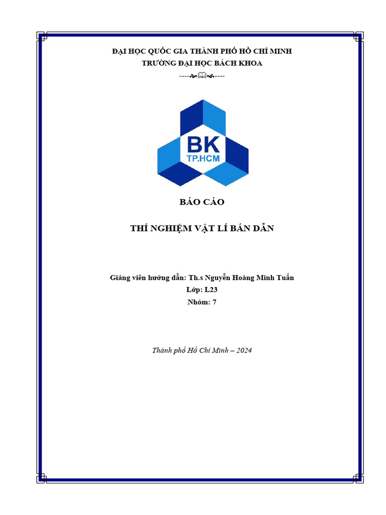 VLBD - Báo Cáo | PDF