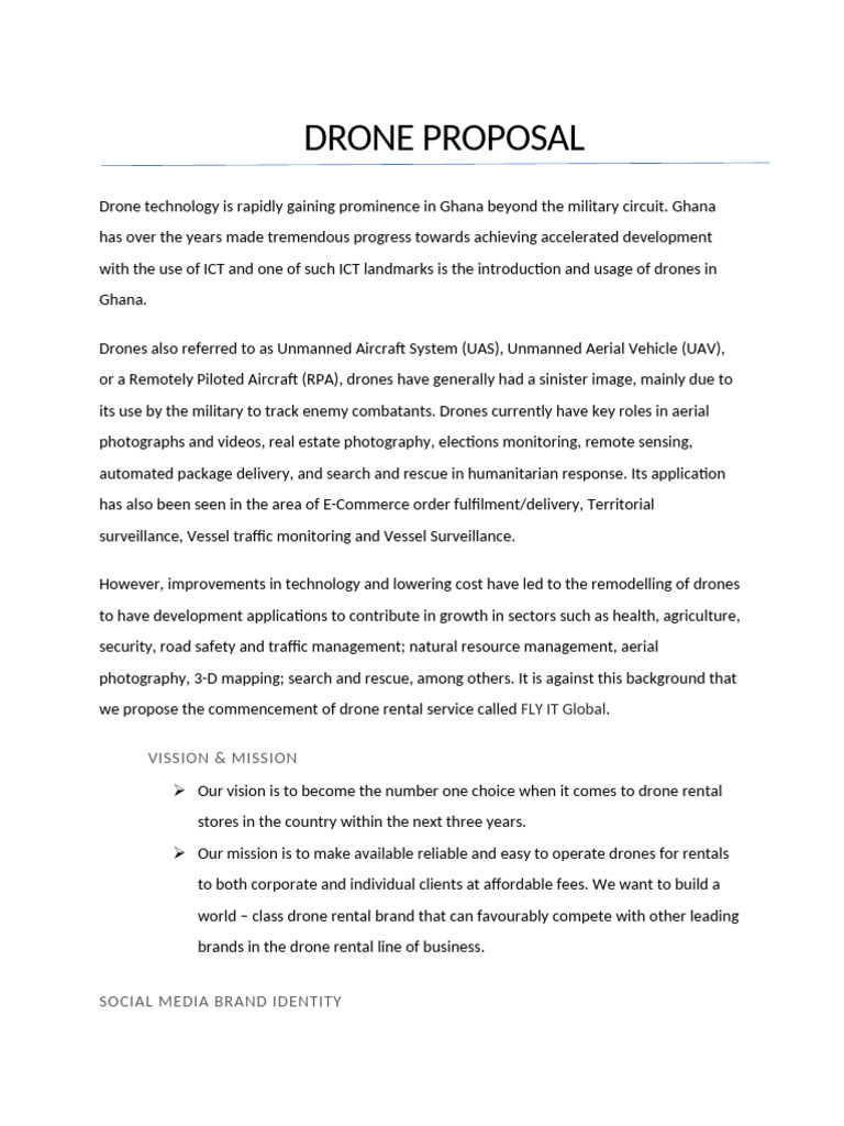Drone Proposal Revised 2 | PDF