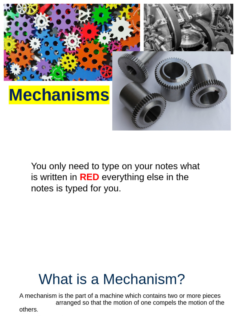 Mechanisms | PDF