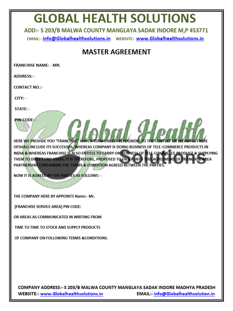 Franchise Agreement Overview | PDF | Legal Remedy | Finance & Money ...