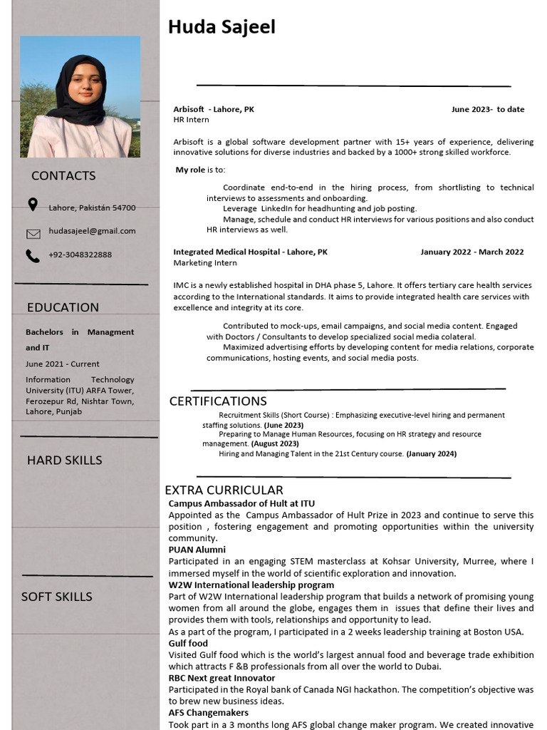 Huda CV HR | PDF