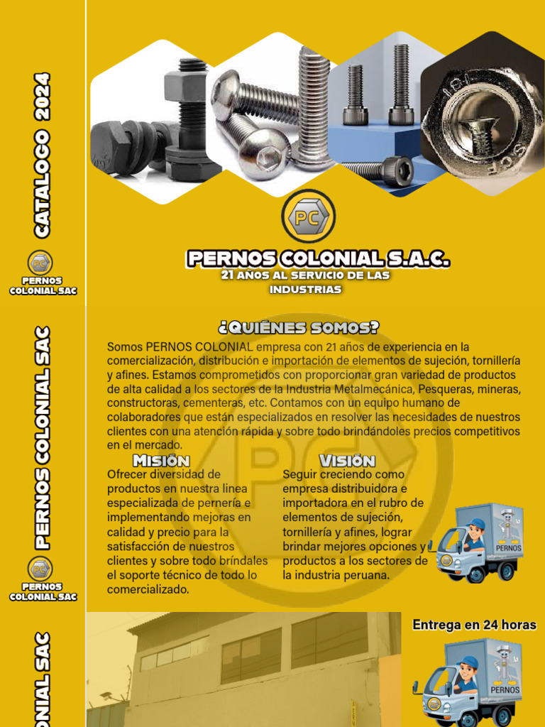 Brochure Pernos Colonial 2024 | PDF