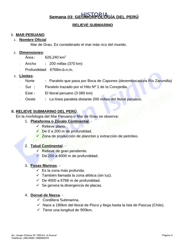 Geomorfologia Del Peru I | PDF