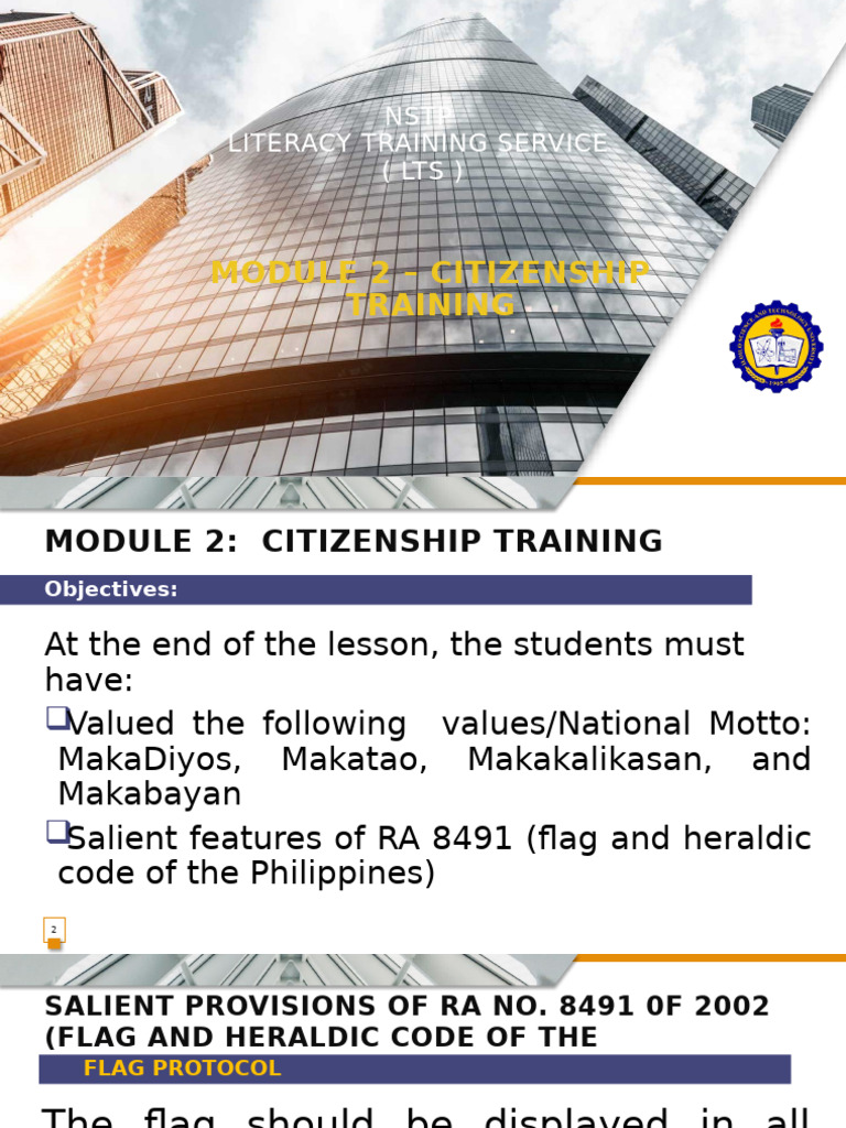 Module 2 Citizenship Training 24 25 | PDF