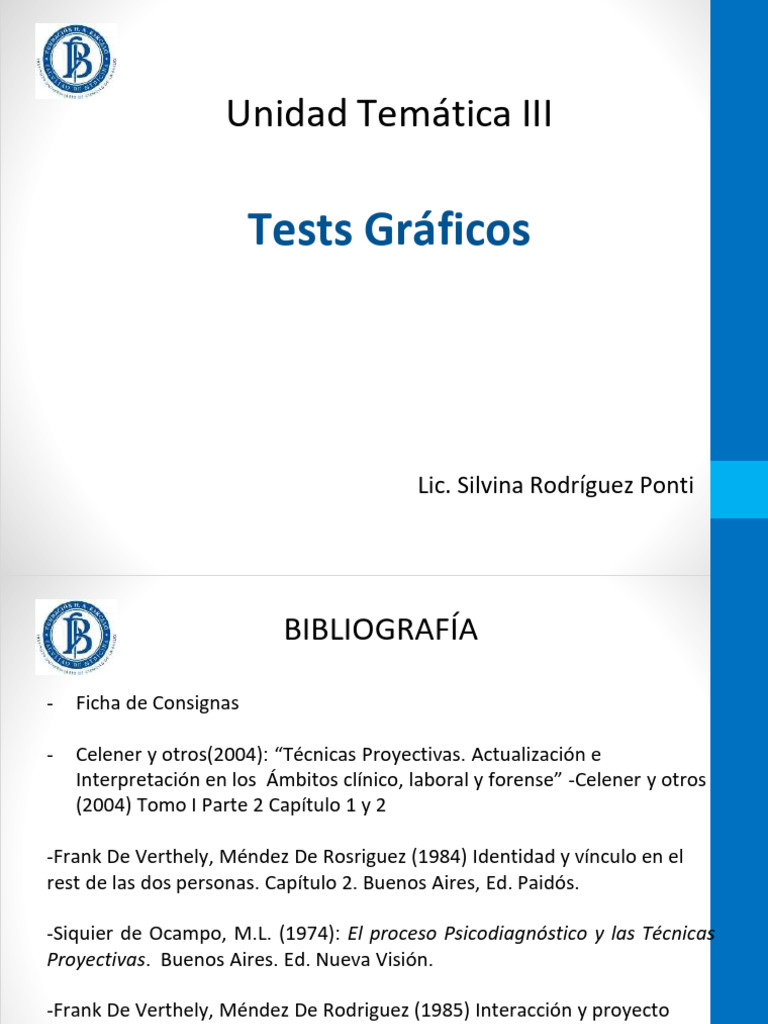 Clase V - Tests Gráficos 2024 FINAL | PDF