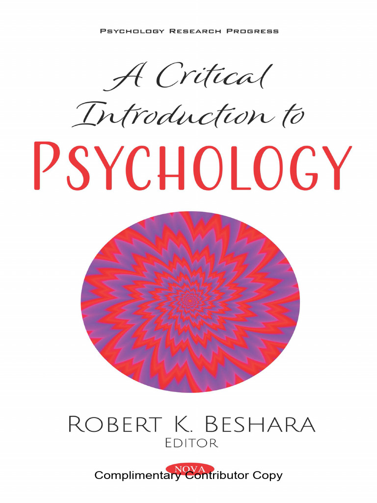 Robert K. Beshara (Editor) - A Critical Introduction To Psychology-Nova ...