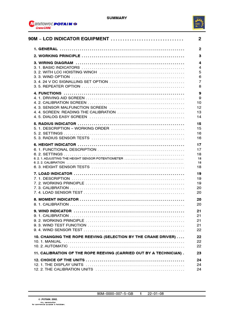90M-0000-007-5 Indicator (Indicateur LCD Visu) | PDF | Menu (Computing) | Electrical Engineering