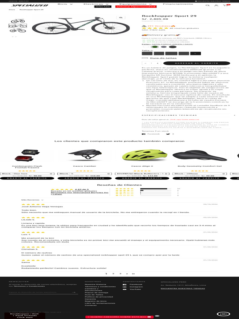 Rockhopper Sport 29 - SPECIALIZED | PDF