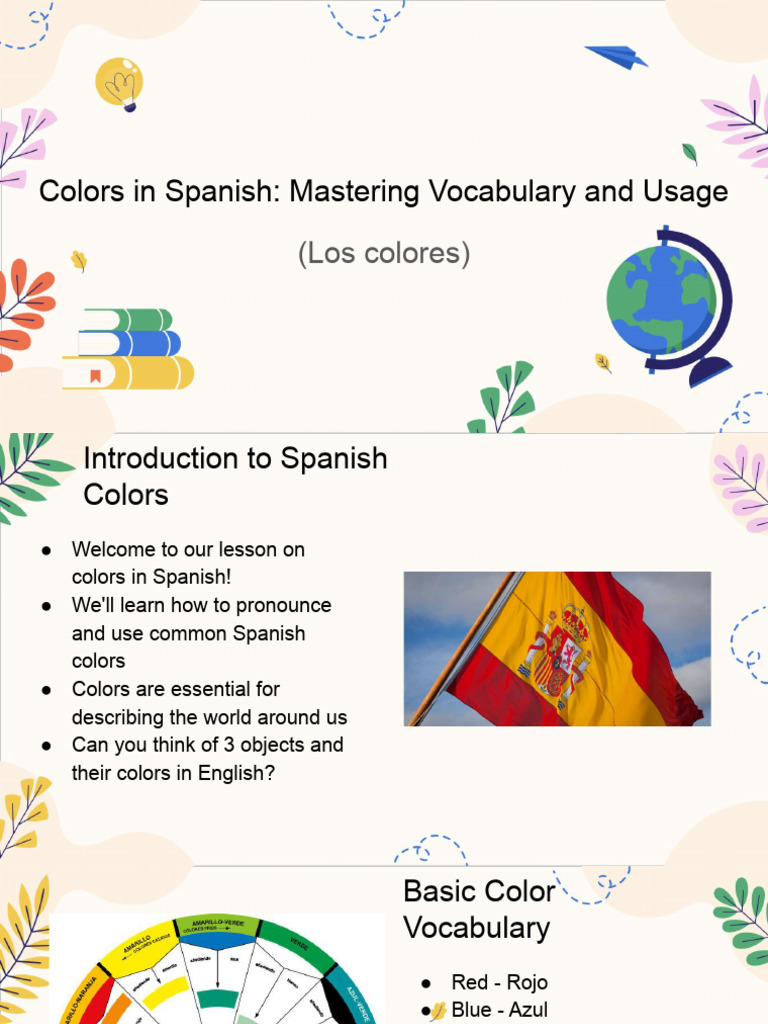 Los Colores - Spanish | PDF