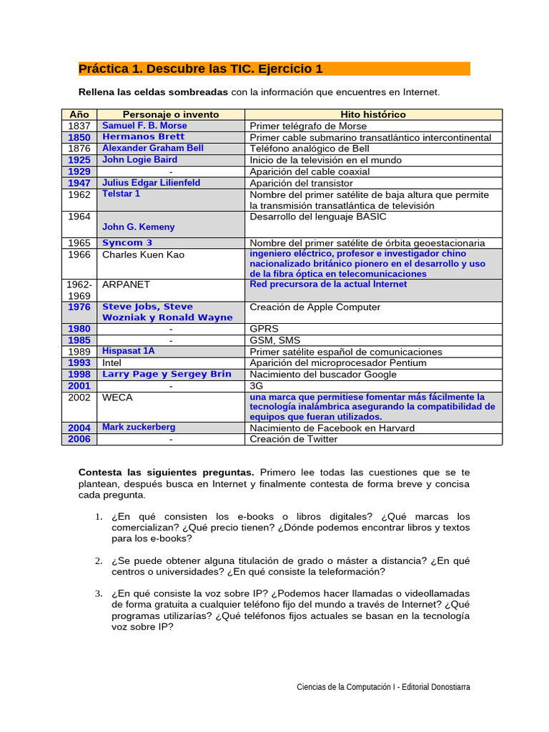 P1 - E1 - Historia - Desarrollos Rim | PDF
