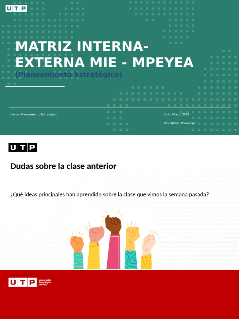 S07 - s1 MATRIZ INTERNA-EXTERNA MIE - MPEYEA | PDF