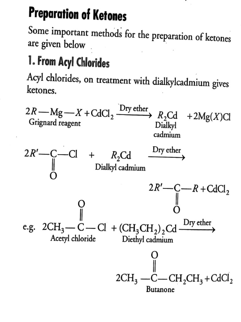 Special Method of Preparation of Ketone | PDF