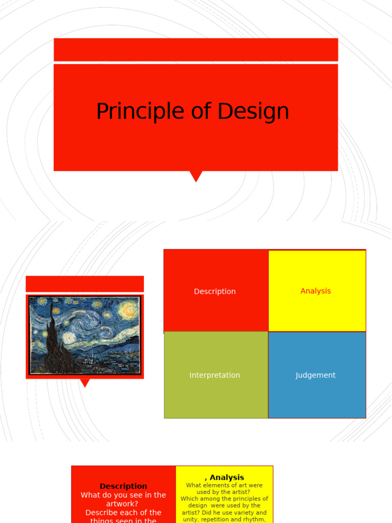Principle of Design Grade 10 Mapeh | PDF